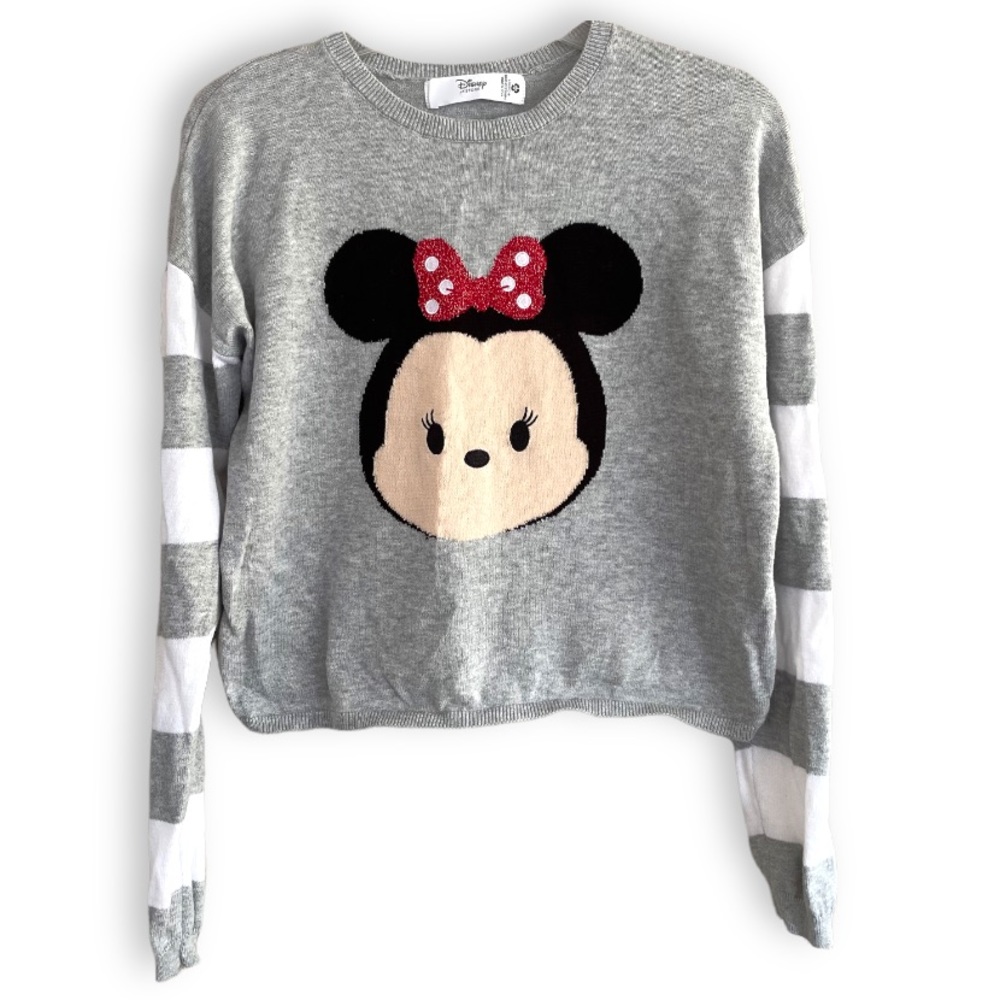Disney Striped Minnie Mouse Tsum Tsum Sweater - Gem